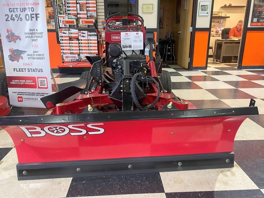 Toro MultiForce 60" Commercial Stand-On w/ Boss Plow - 72524 - Burke ...
